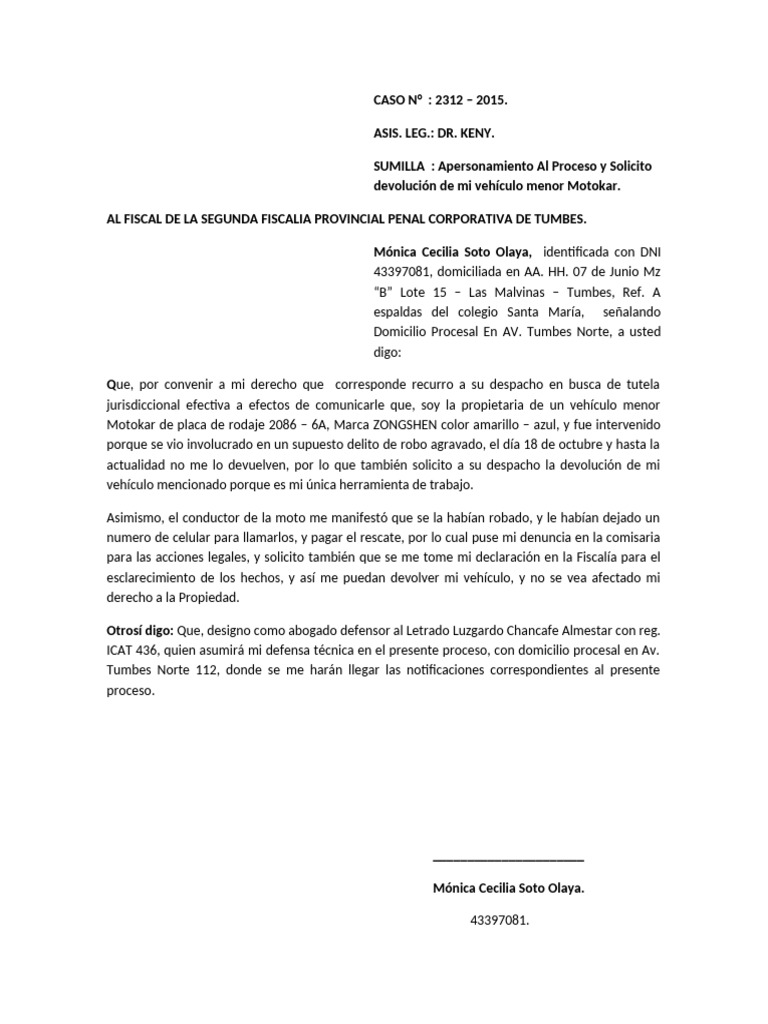 Caso Motokar | PDF