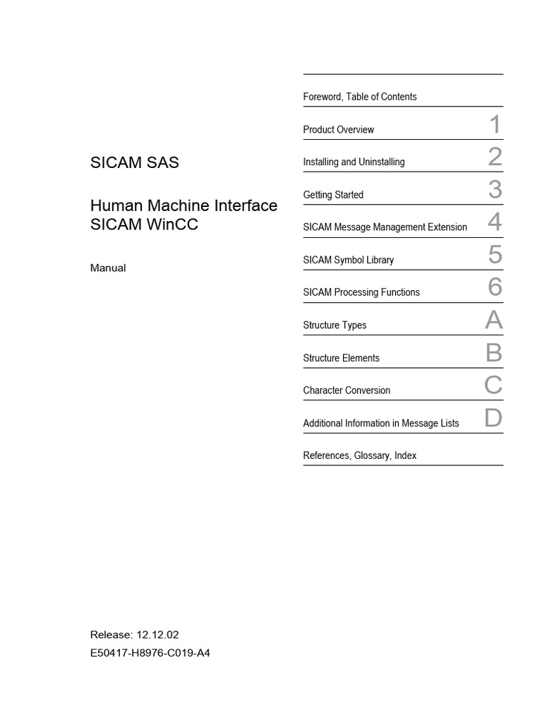 Manual Sicam WinCC | PDF | Sas (Software) | Library (Computing)