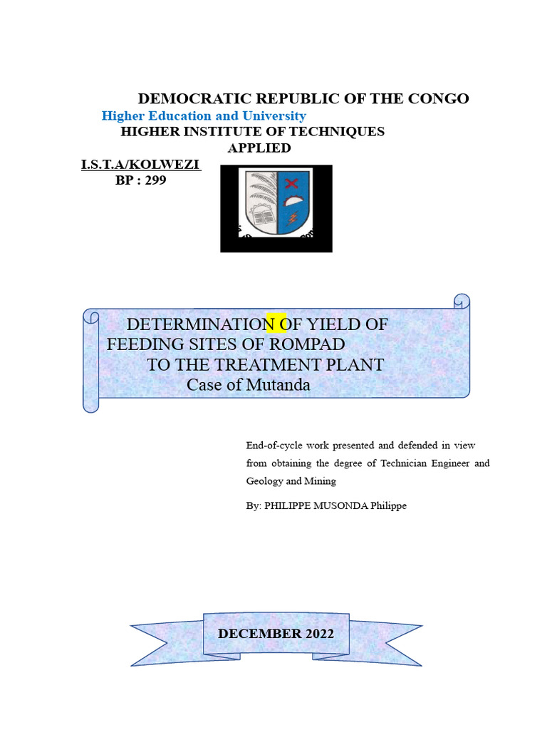 TFC Updates Philippe Musonda Philippe | PDF | Mining | Loader (Equipment)