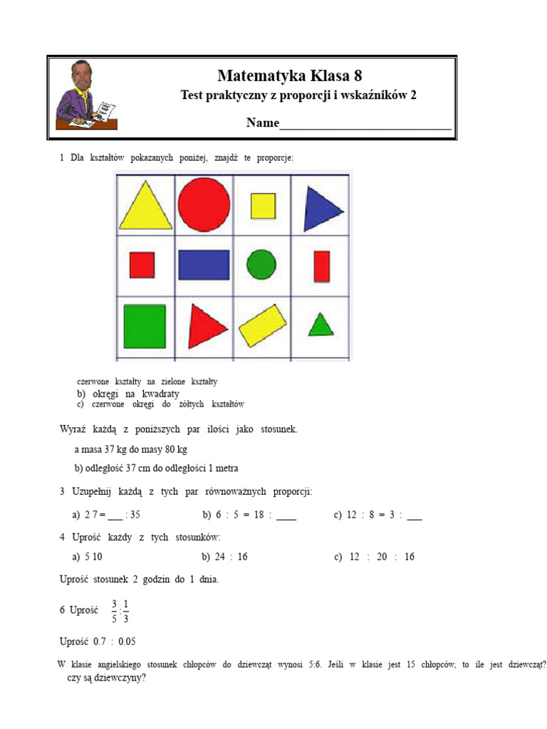 Rok 8 Proporcje I Stawki 2 | PDF