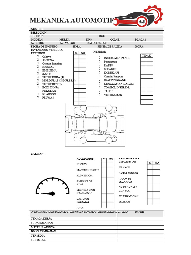 Template Order of Work Group 1 | PDF