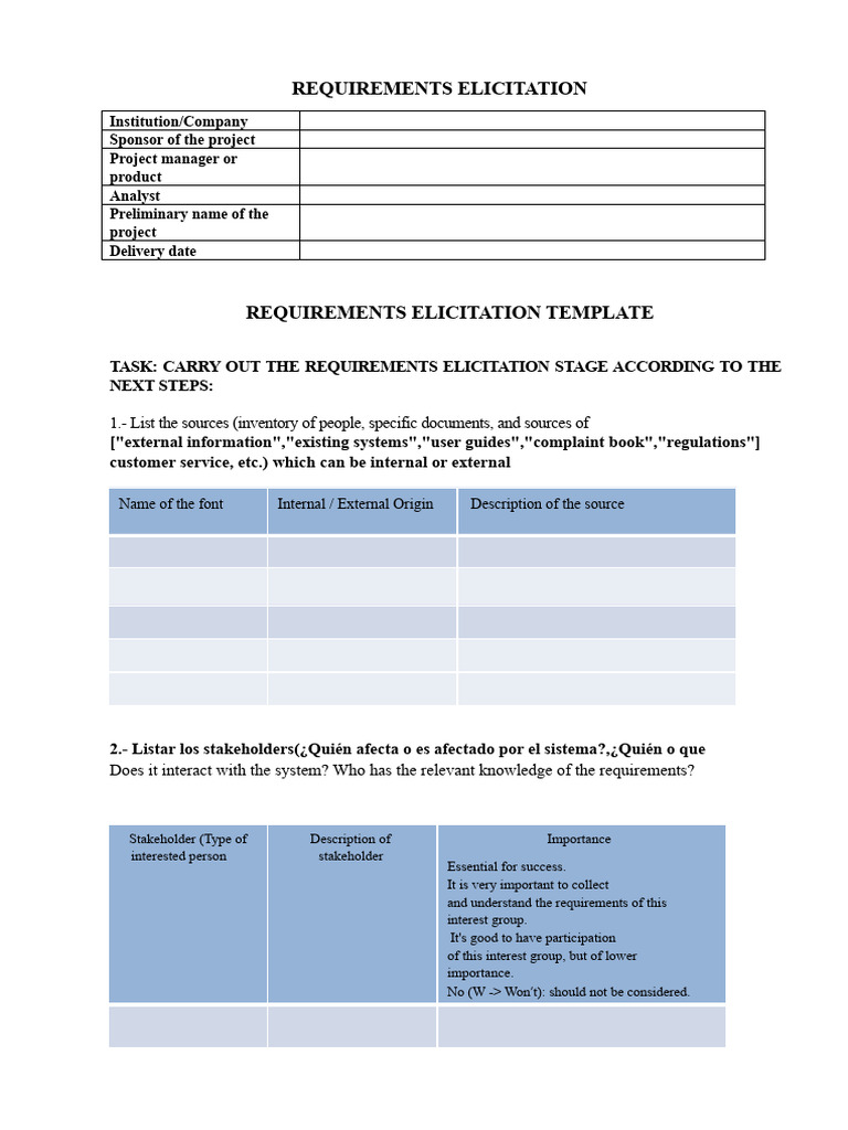 Requirements Elicitation Guide | PDF | System
