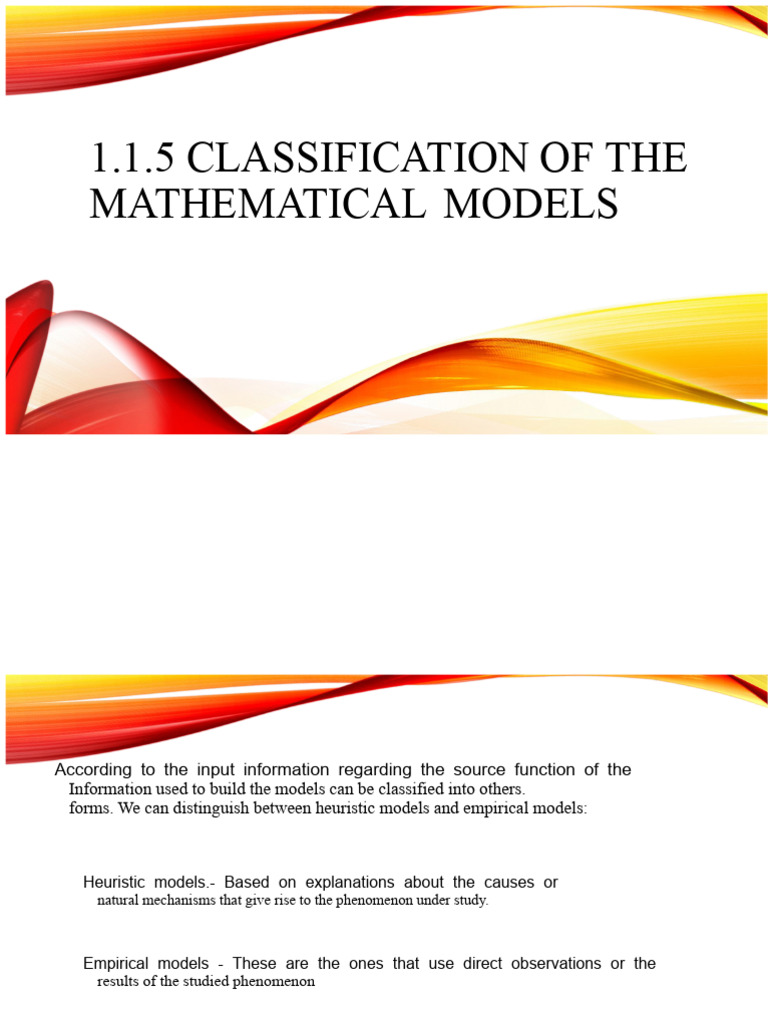 Classification of Mathematical Models - Linear and Non-Linear Systems | PDF | Nonlinear System ...