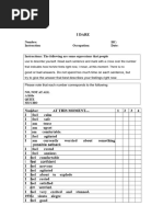 POMS Mood States Questionnaire | PDF | Emotions | Psychology