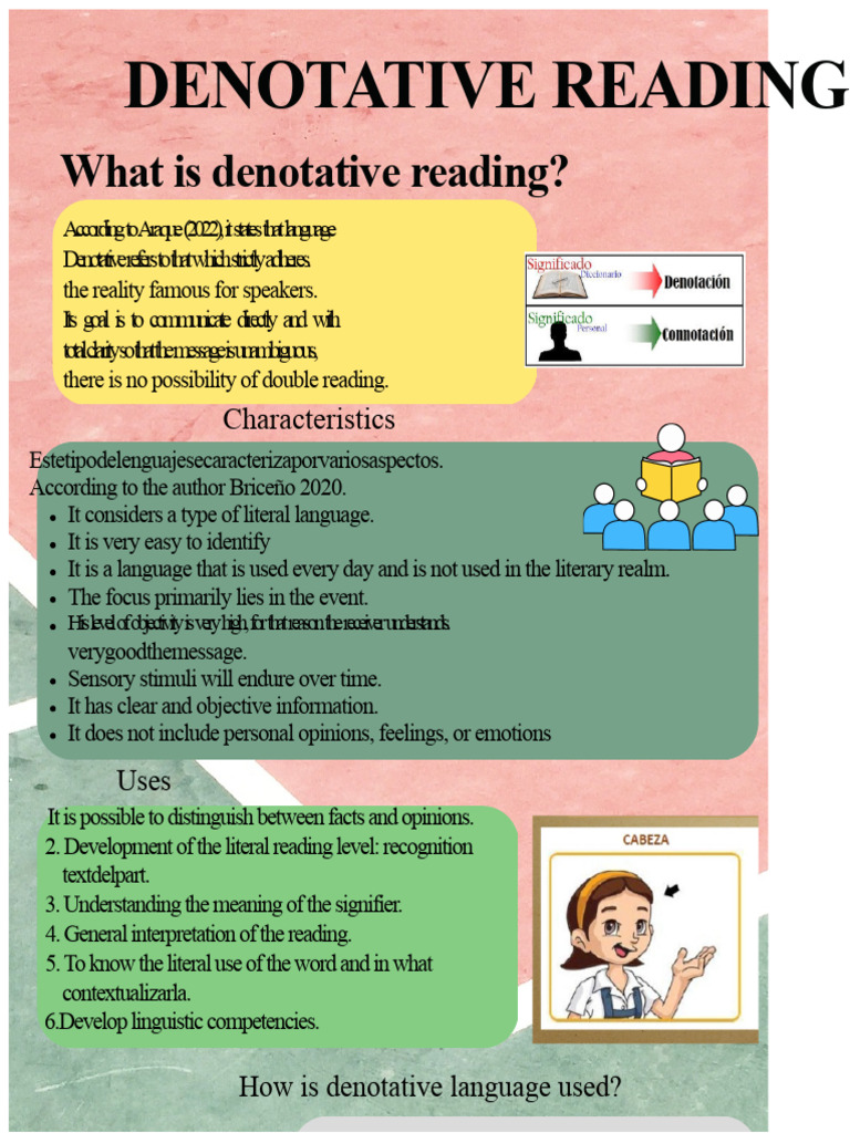 Connotative and Denotative Reading | PDF | Inference | Information