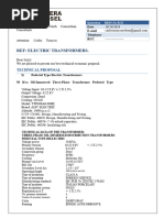 400 kVA Transformer Specifications | PDF | Transformer | Electronic ...