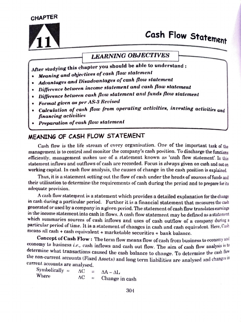 Cash Flow Statement Analysis (304-371) | PDF