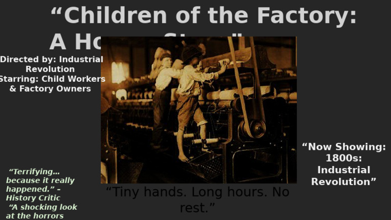 Child Labor Horror Poster | PDF