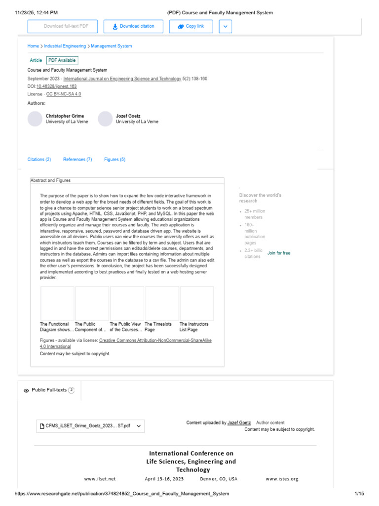 Course and Faculty Management System | PDF | World Wide Web | Internet ...