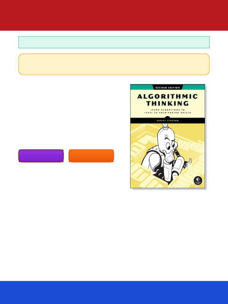 Algorithmic Thinking. Learn Algorithms...Your Coding Skills 2ed 2024 ...