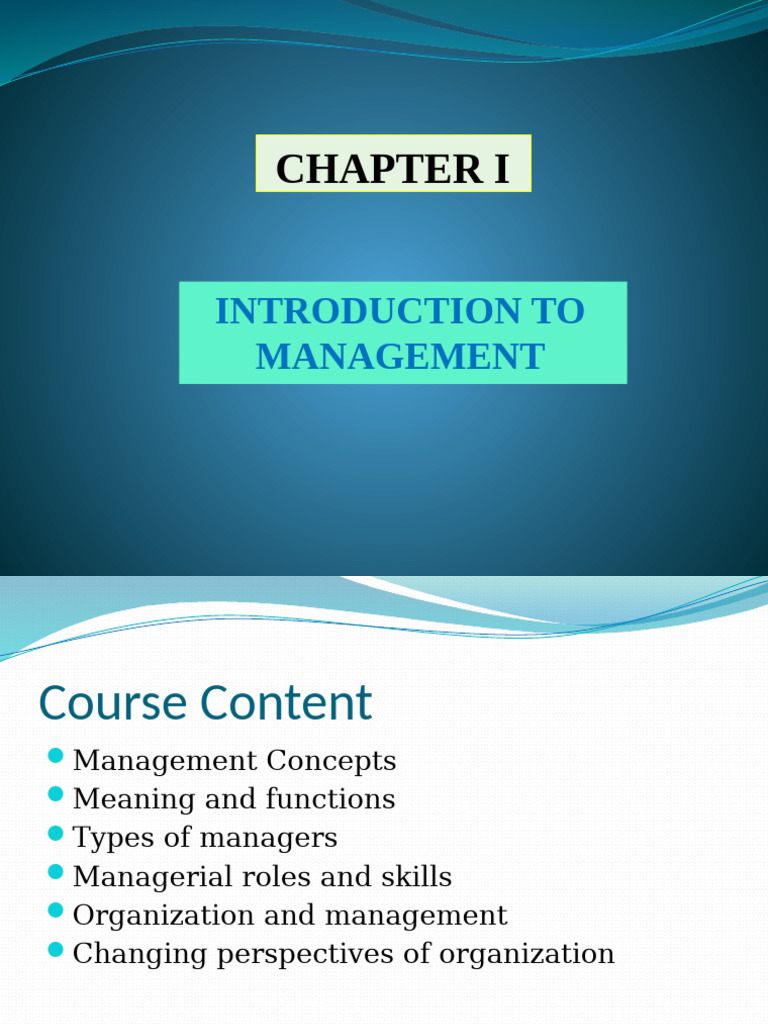 Introduction to Management Concepts | PDF | System | Skill