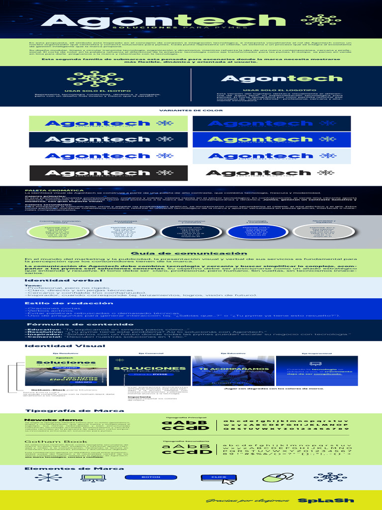 Identidad Visual y Comunicación de Agontech | PDF | Marca | Color