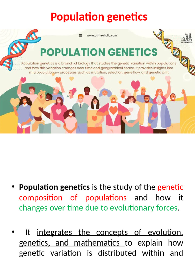 Population genetics | PDF | Natural Selection | Population Genetics