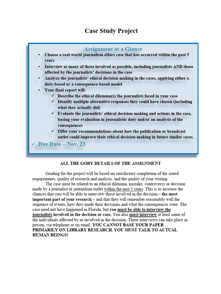 32 Case Study Project Walsh Childers | PDF | Reason | Argument