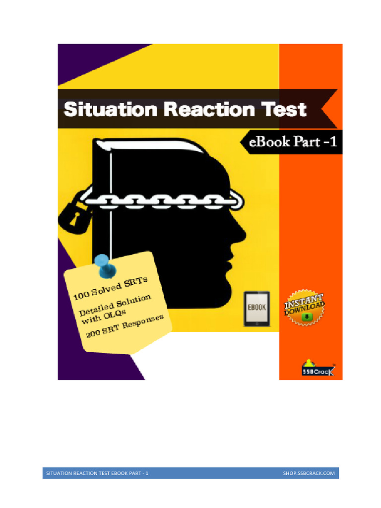 Situation Reaction Test Solved eBook Part 1 SSB Crack Z Library | PDF