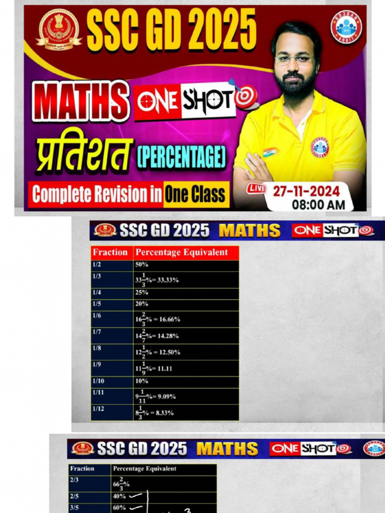 Percentage Class 08 | PDF