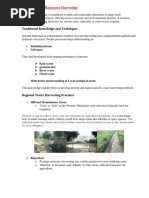 Rainwater Harvesting Techniques Explained | PDF