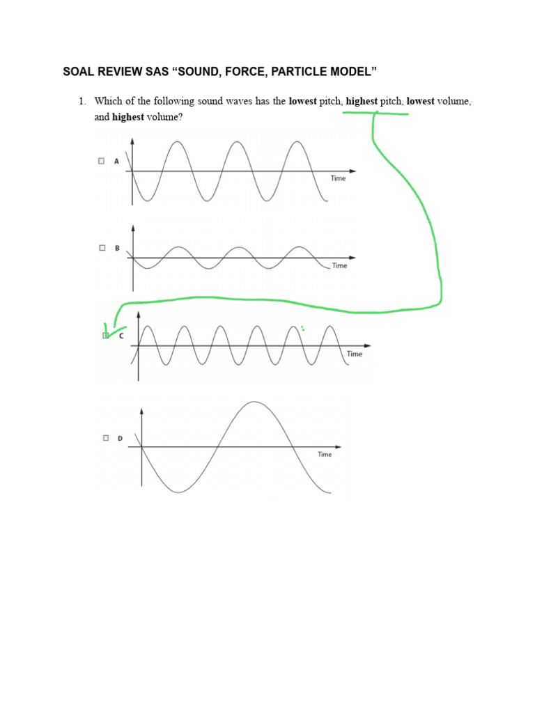 Sound, Force, and Particle Model Review | PDF | Force | Weight