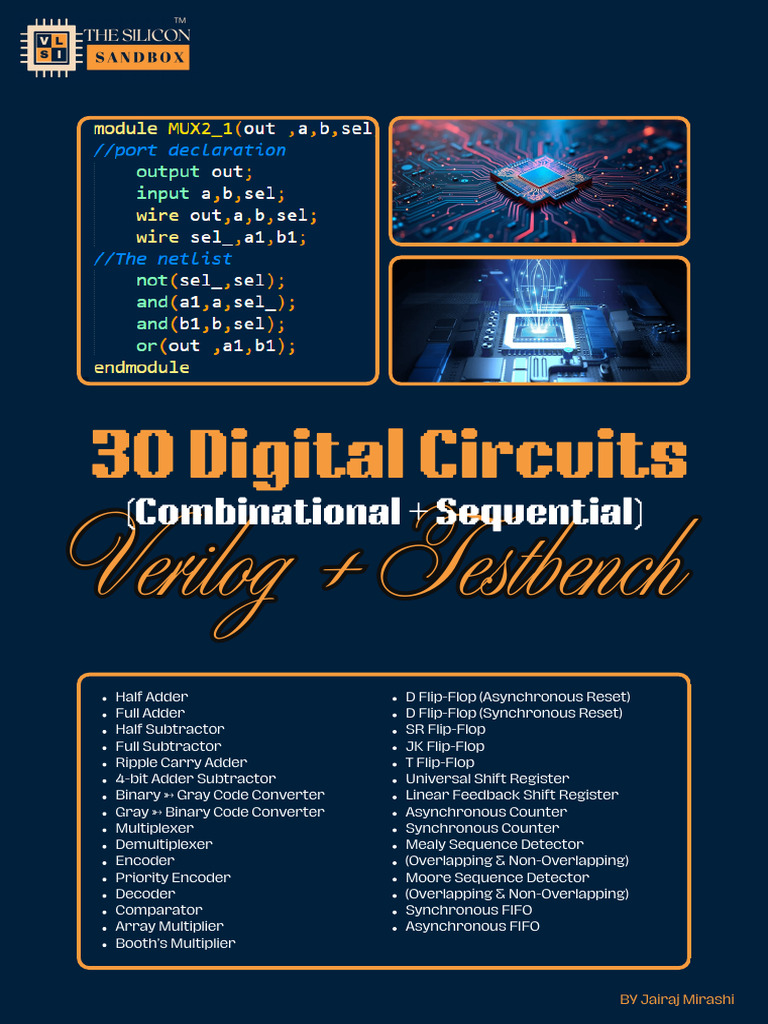 30 Digital Circuits Verilog & Testbench | PDF | Digital Electronics ...