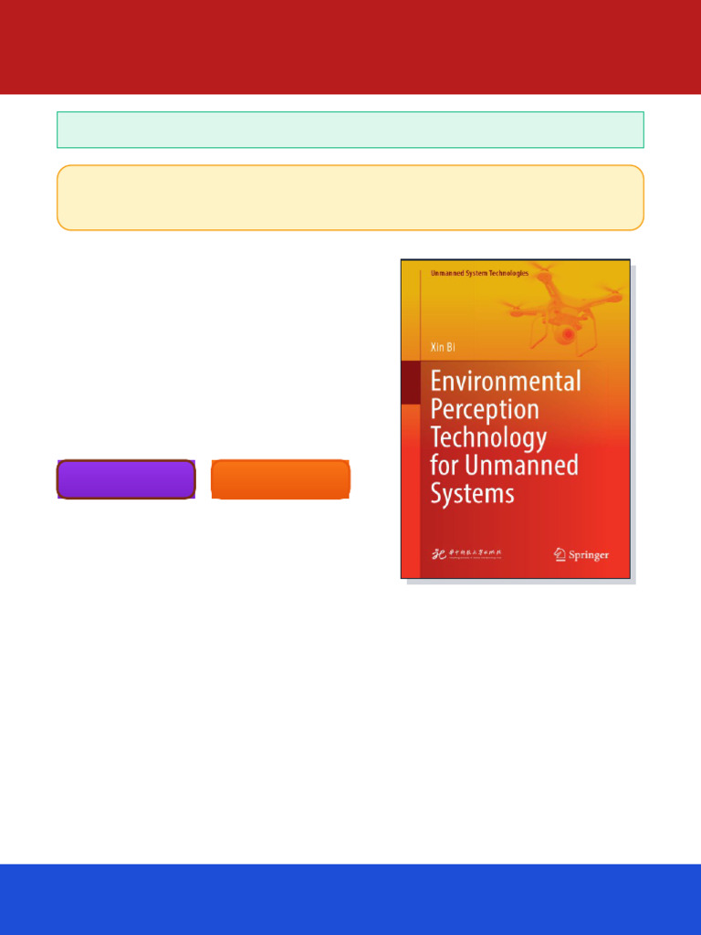 Environmental Perception Technology For Unmanned Systems Xin Bi Ebook ...