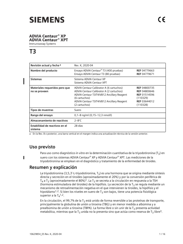 T3 - ADVIA Centaur XP and XPT - Rev K DXDCM 09017fe980439b84 ...