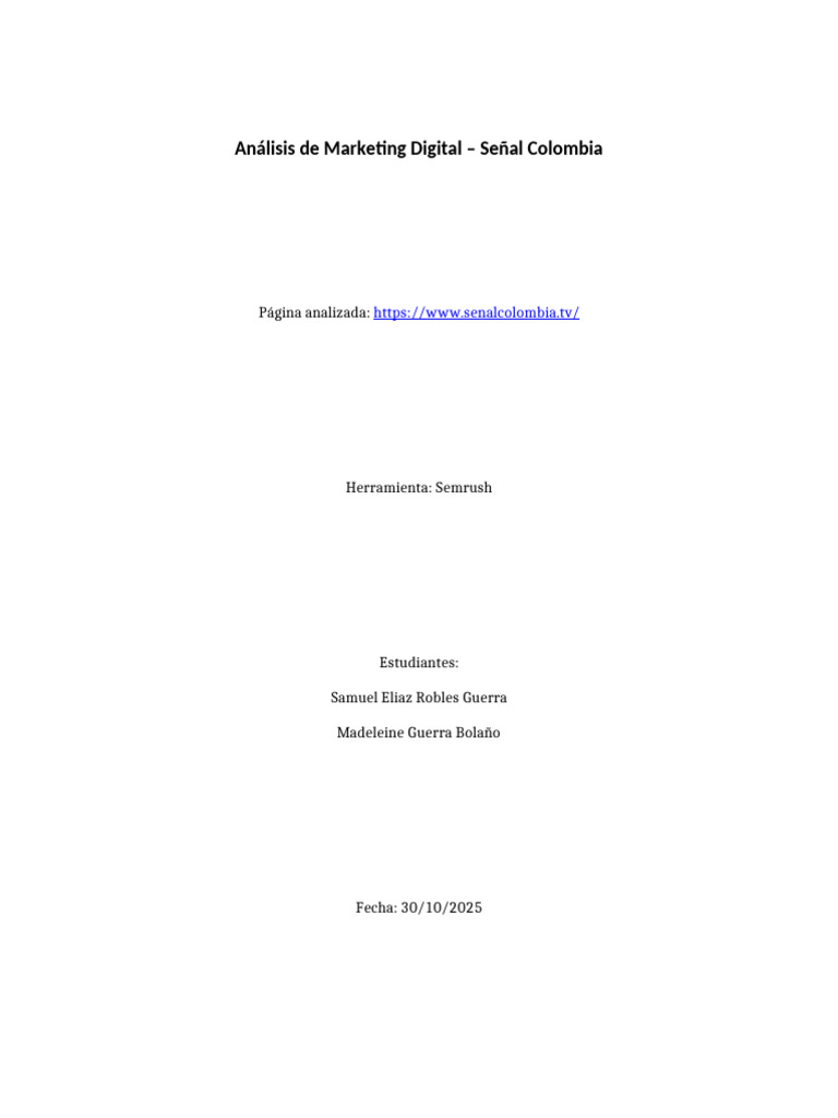 Trabajo Final -Samuel Robles y Madeleine Guerra | PDF