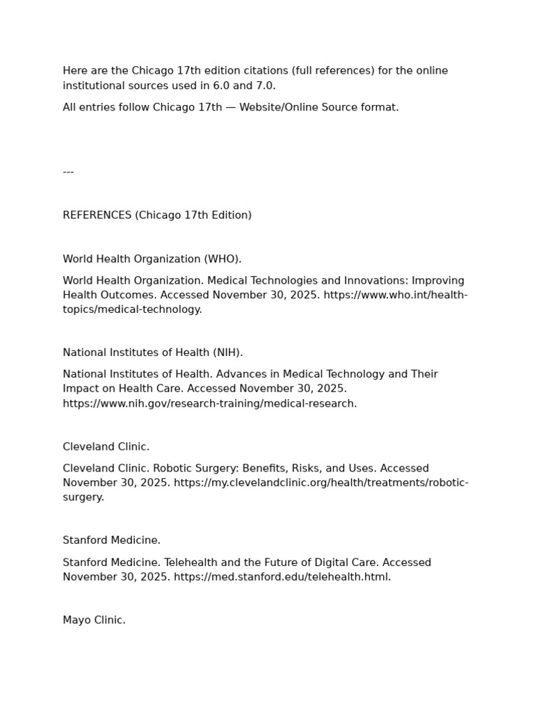 Chicago 17th Edition Online Citations | PDF