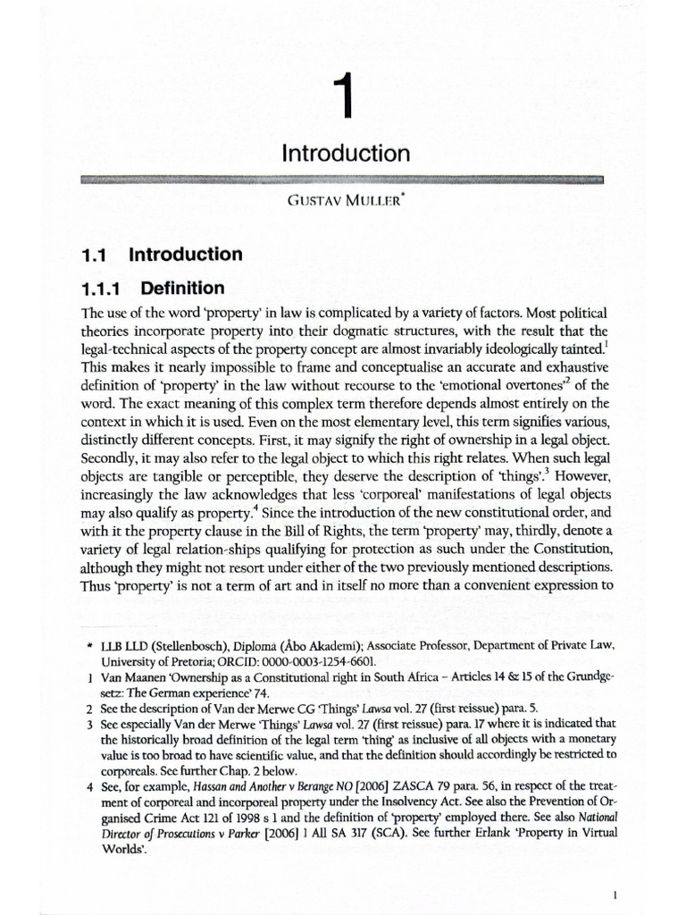 Chapter 1 - Compressed Property Law | PDF