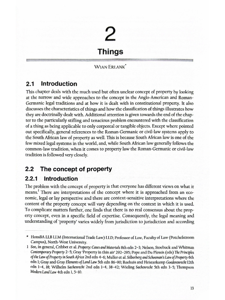 Chapter 2 - Property Law | PDF
