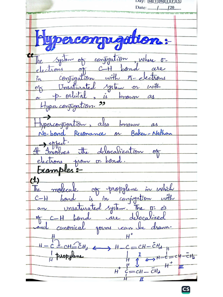 Hyper Conjugation | PDF