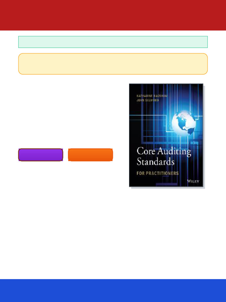 Core Auditing Standards For Practitioners For Practitioners 1st Edition ...