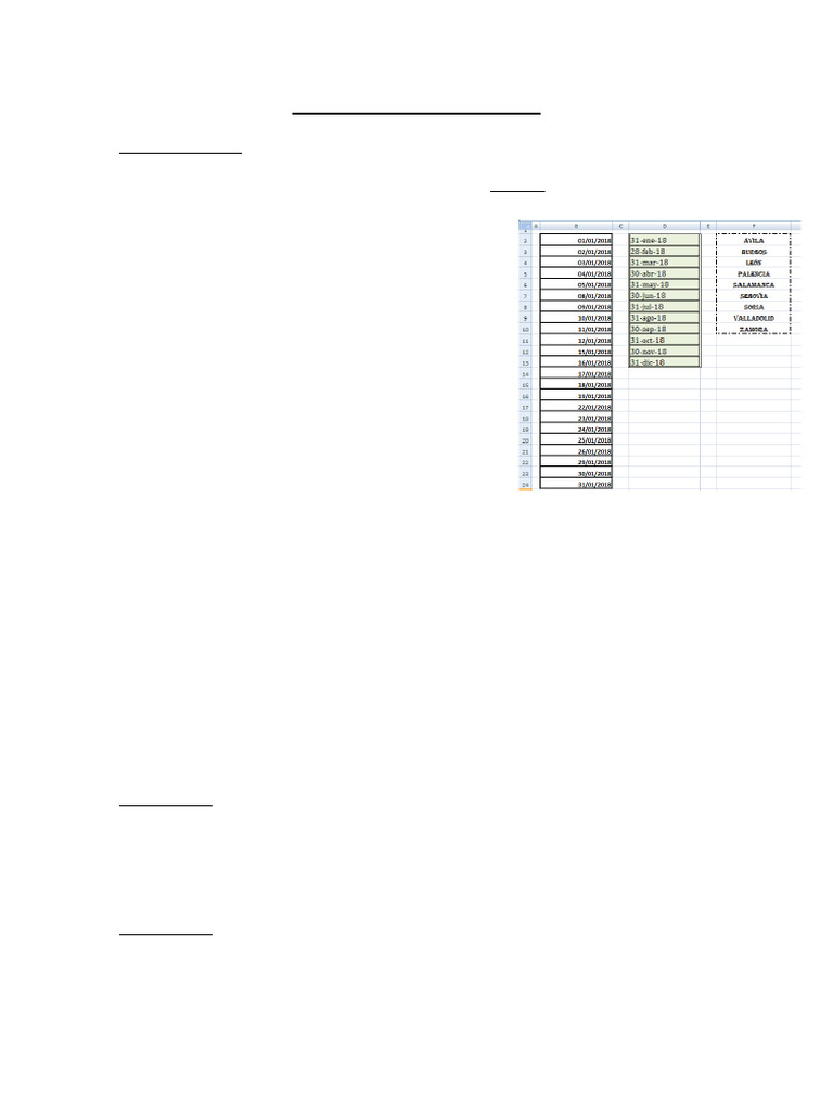 Ejercicios 1 - 13 EXCEL | PDF | Hoja de cálculo | Arco iris