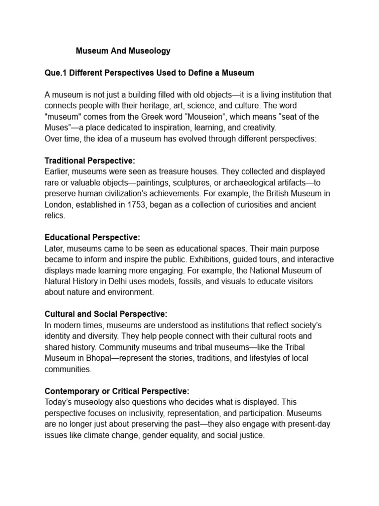 Modern Perspectives of Governance | PDF | Museum | Museology