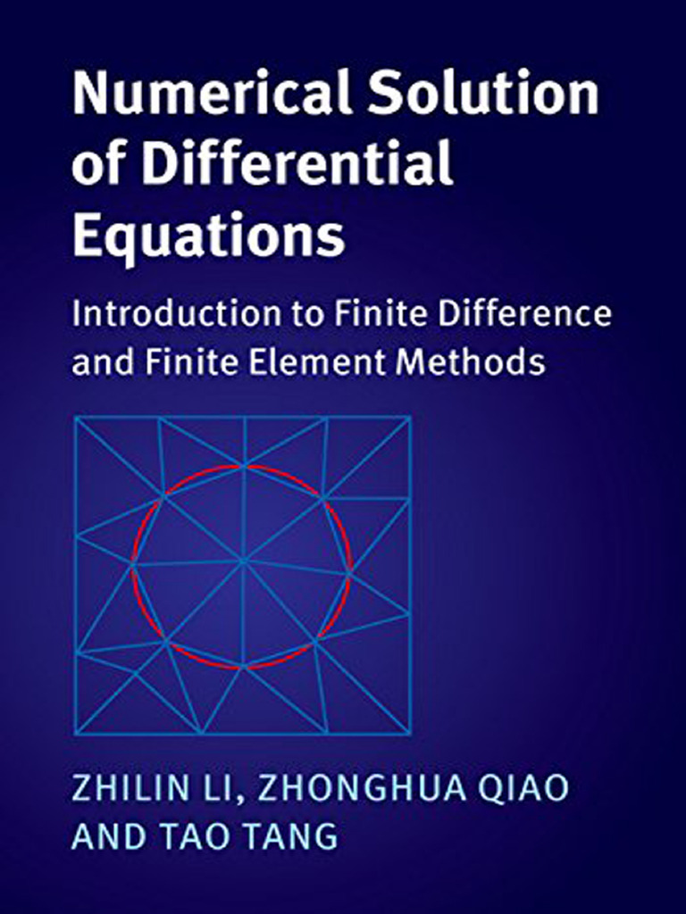 Numerical Solution of Differential Equations - Introduction To Finite Difference and Finite ...