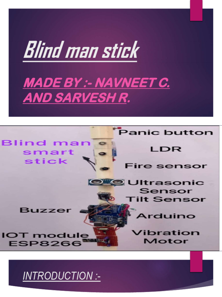 Advanced Blind Stick with Sensors | PDF