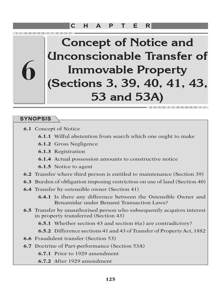 Notice and Unconscionable Property Transfers | PDF | Knowledge | Property