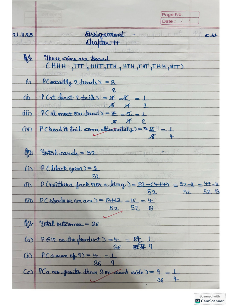 Chapter 14 Probability | PDF