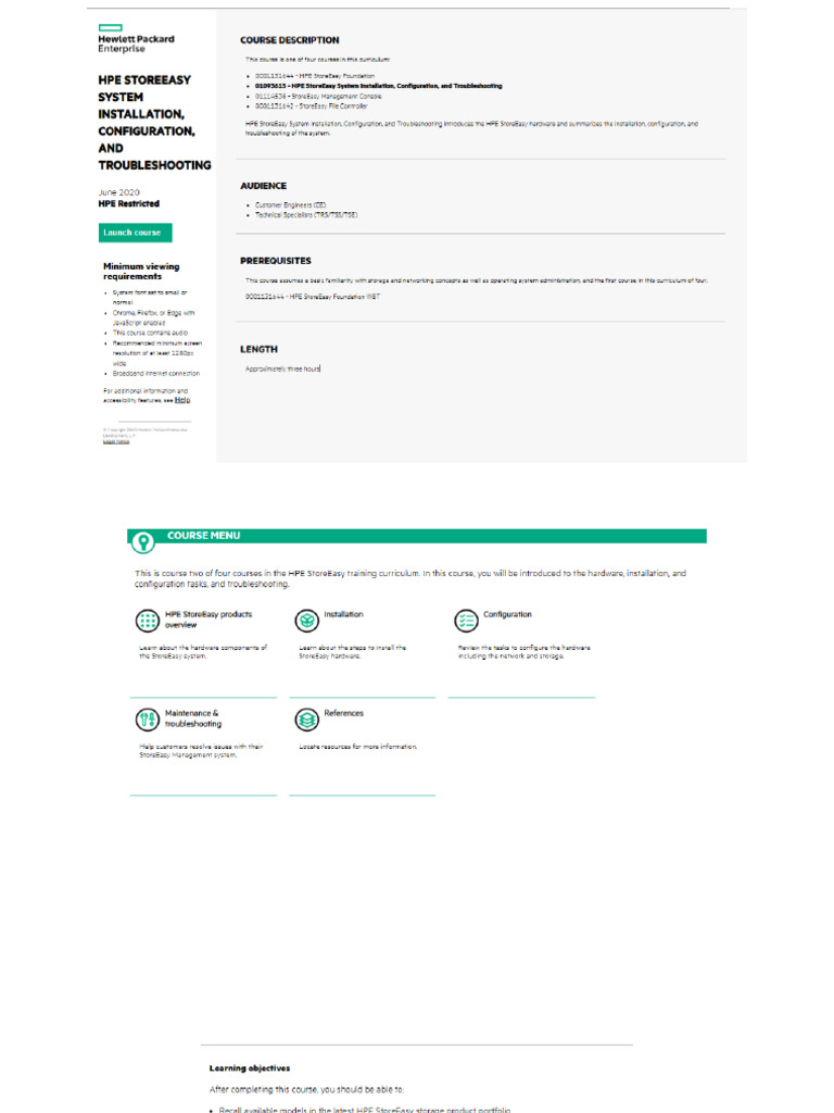 HPE StoreEasy System Installation, Configuration, and Troubleshooting ...