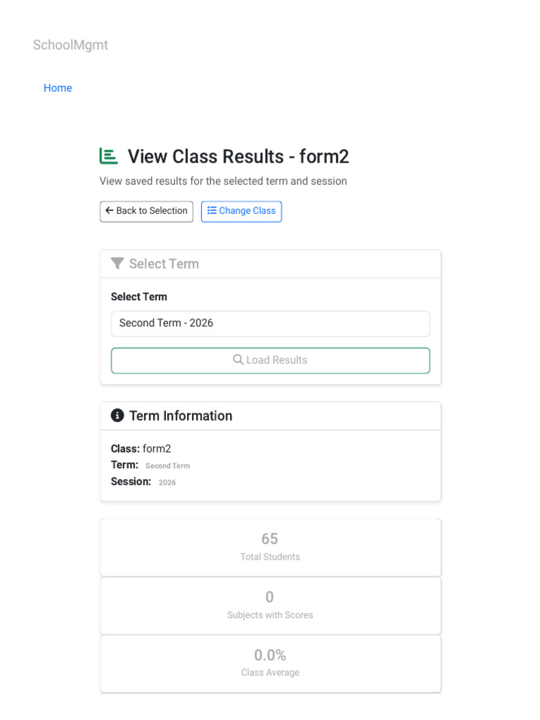 View Class Results - Form2 | PDF