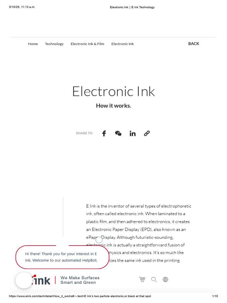 Understanding E Ink Technology Systems | PDF | Electronics