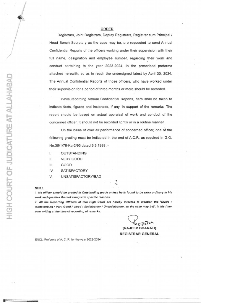 ACR proforma Grading | PDF
