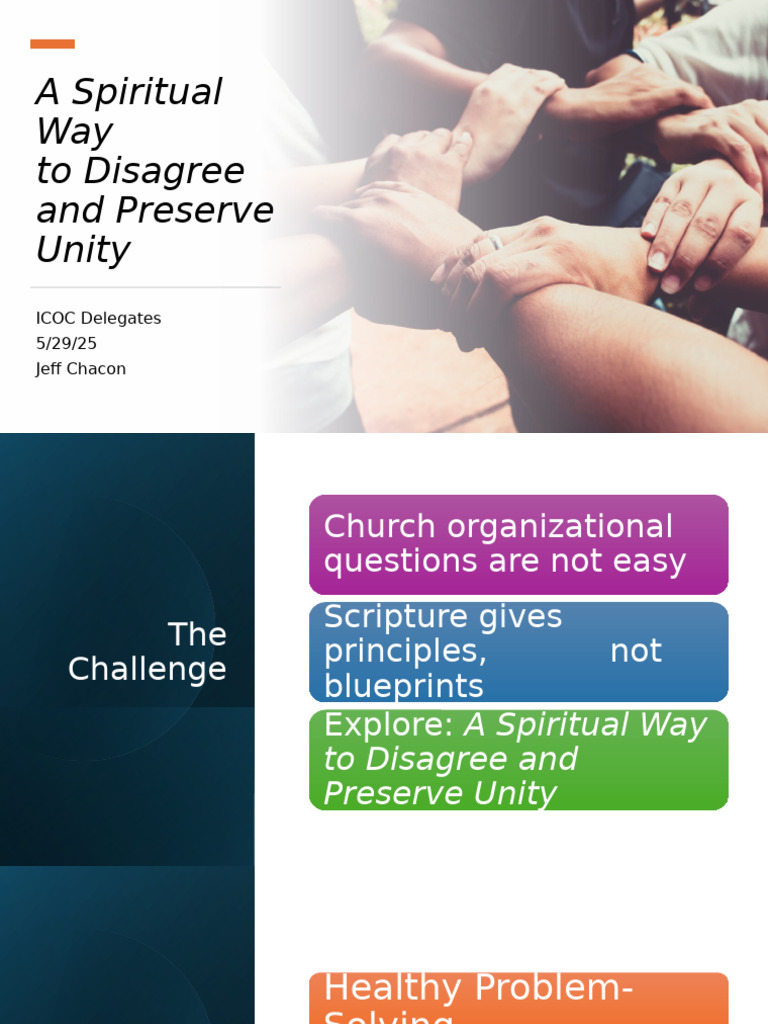 Disagree and Preserve Unity | PDF | Paul The Apostle | Religious Belief ...