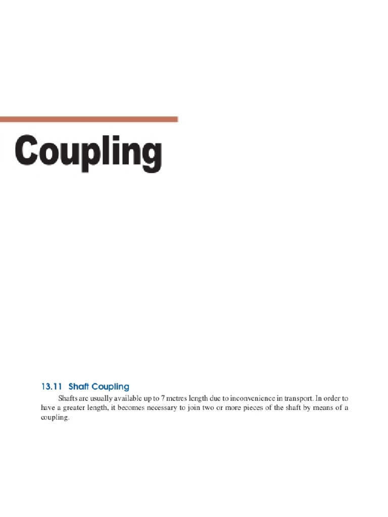 Design of Coupling (Part 1) | PDF
