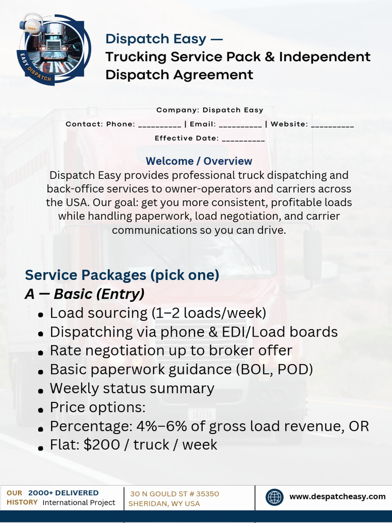 Dispatch Aggrement Compressed PDF | PDF | Payments | Insurance