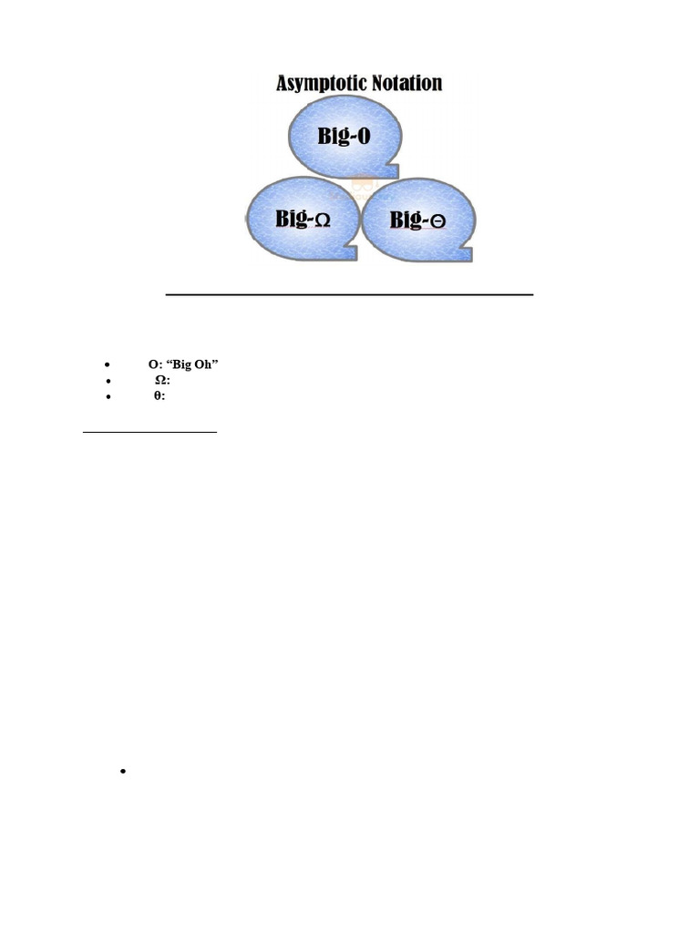 Asymptotic Notation | PDF | Time Complexity | Algorithms