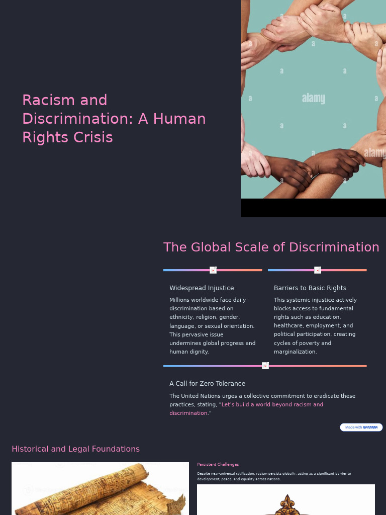 Combatting Global Racism and Discrimination | PDF | Discrimination ...