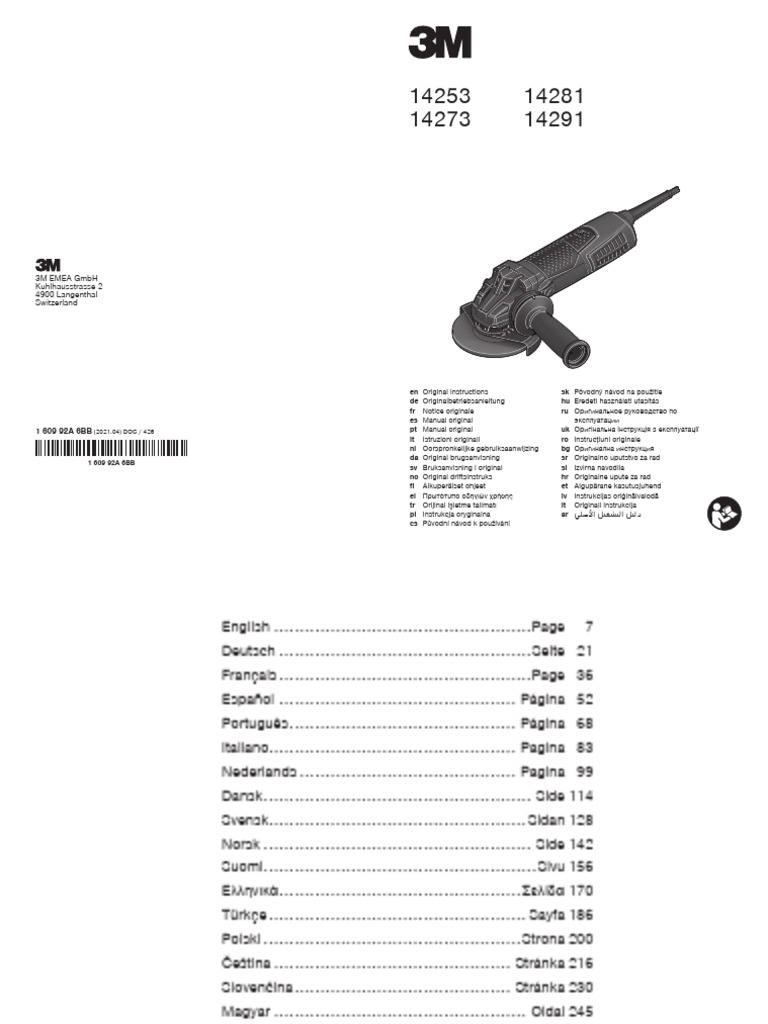 3M Power Tool Safety Instructions | PDF | Grinding (Abrasive Cutting ...