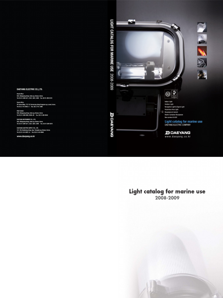 Marine Lighting Equipment Catalog 2008-2009 | PDF | Fluorescent Lamp ...