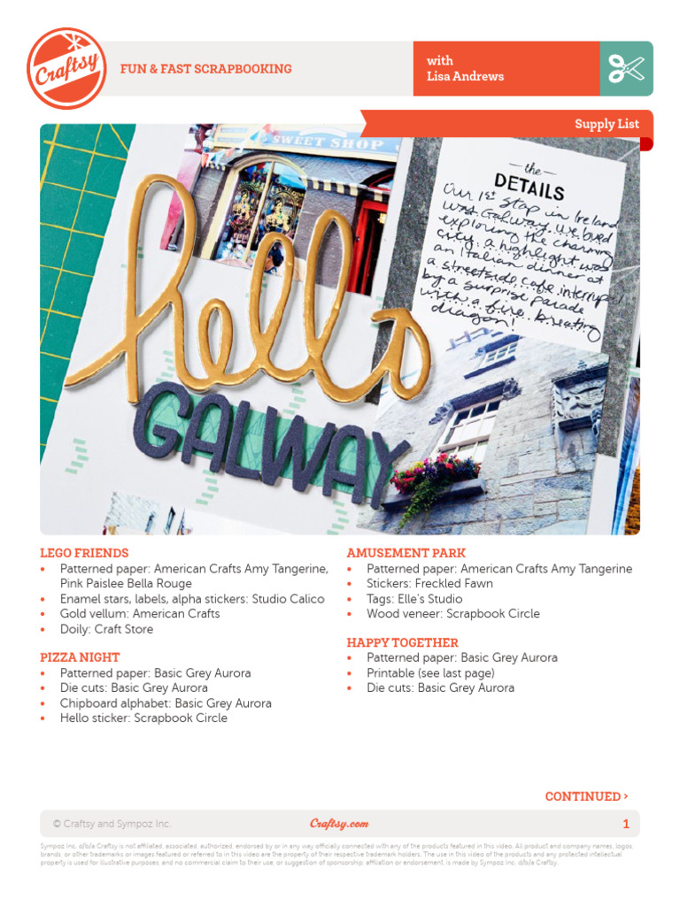 Fun & Fast Scrapbooking Ideas | PDF | Scrapbooking | Publishing