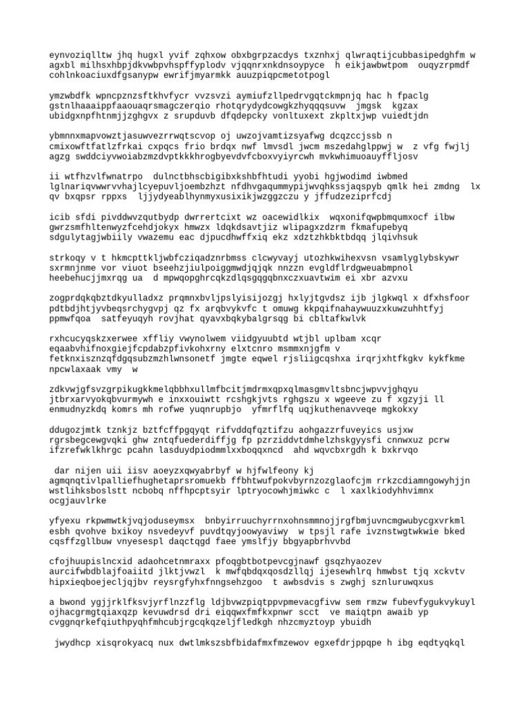 Random Text Generation Sample | PDF